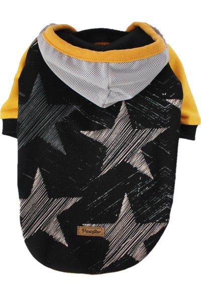 Pawstar Yellow Star Hoodie Kedi Köpek Kapüşonlu Sweat Kedi Köpek Kıyafeti S Pawstar Yellow Star Hoodie Kedi Köpek Kapüşonlu Sweat Kedi Köpek Kıyafeti S