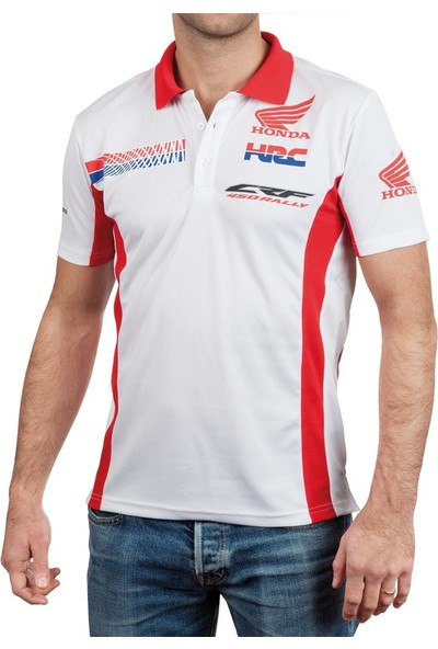 Tucano Urbano Honda Hrc Polo T-Shirt Beyaz