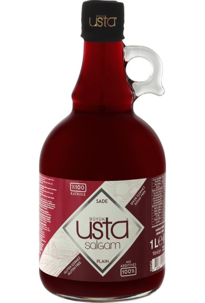 Büyük Usta Şalgam Premium Cam Şişe Acısız 1 lt 4'lü