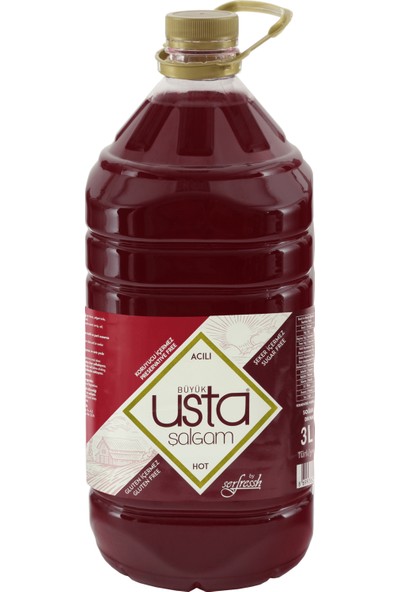 Büyük Usta Şalgam Acılı 3 lt 4'lü
