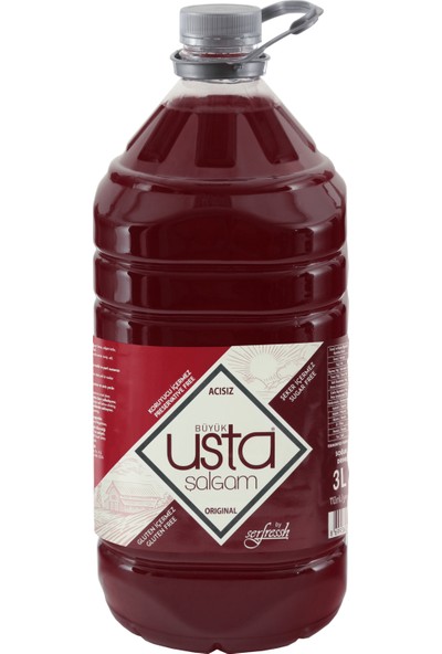 Büyük Usta Şalgam Acısız 3 lt 4'lü Büyük Usta Şalgam Acısız 3 lt 4'lü