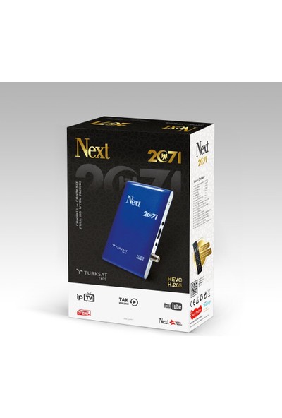 Next 2071 H.265 Hevc Özellikli Çanaklı Çanaksız Mpeg4 Hd Uydu Alıcısı Next 2071 H.265 Hevc Özellikli Çanaklı Çanaksız Mpeg4 Hd Uydu Alıcısı