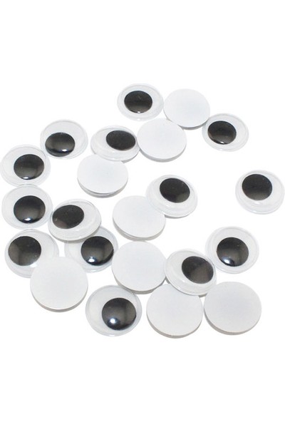 Oynar Plastik Göz Oyuncak Göz 20 mm - 50 Adet