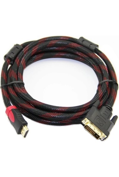 Ancheyn HDMI To DVI 24+1 Çevirici Dönüştürücü Örgülü Monitör Kablosu 1.5m 4600 Ancheyn HDMI To DVI 24+1 Çevirici Dönüştürücü Örgülü Monitör Kablosu 1.5m 4600