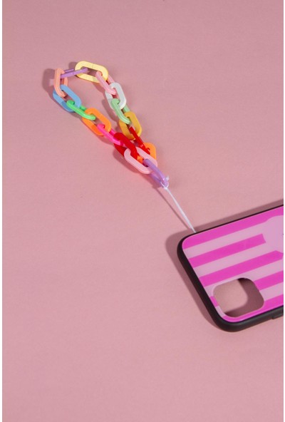 Bahels Rainbow Akrilik Telefon Charmı, Telefon Askısı