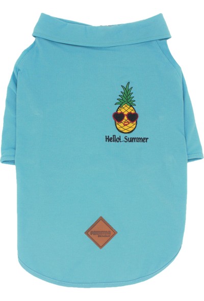 Pawstar Turkuaz Ananas Polo Yaka Köpek Kıyafeti (Orta Büyük Irklar) 5xl Pawstar Turkuaz Ananas Polo Yaka Köpek Kıyafeti (Orta Büyük Irklar) 5xl