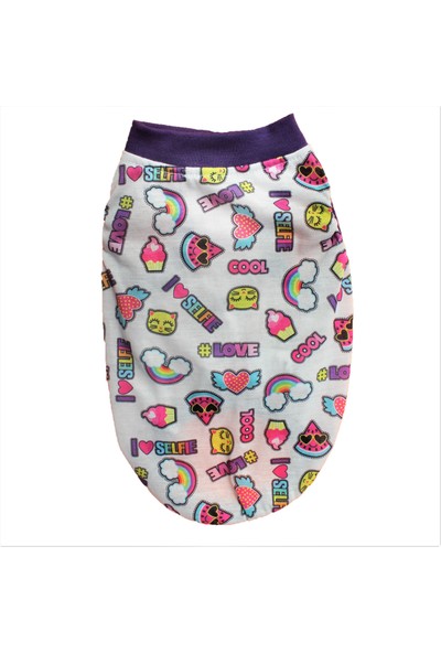 Pawstar Kedi Emoji Kedi Köpek Tişörtü Kedi Köpek Kıyafeti Xs