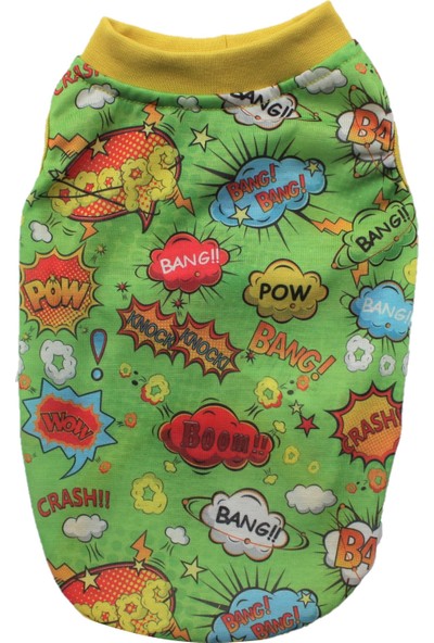 Pawstar Yeşil Boom Kedi Köpek Tişörtü Kedi Köpek Kıyafeti S Pawstar Yeşil Boom Kedi Köpek Tişörtü Kedi Köpek Kıyafeti S