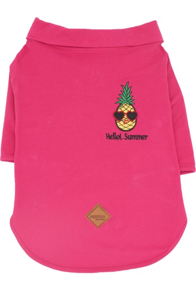 Pawstar Koyu Fuşya Ananas Polo Yaka Köpek Kıyafeti (Orta Büyük Irklar) Xxxl Pawstar Koyu Fuşya Ananas Polo Yaka Köpek Kıyafeti (Orta Büyük Irklar) Xxxl