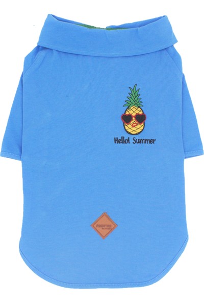 Pawstar Mavi Ananas Polo Yaka Köpek Kıyafeti (Orta Büyük Irklar) 7xl Pawstar Mavi Ananas Polo Yaka Köpek Kıyafeti (Orta Büyük Irklar) 7xl