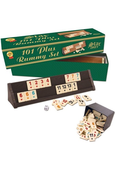 Star 101 Rummy Plus Okey Takımı Koyu Renk Star 101 Rummy Plus Okey Takımı Koyu Renk