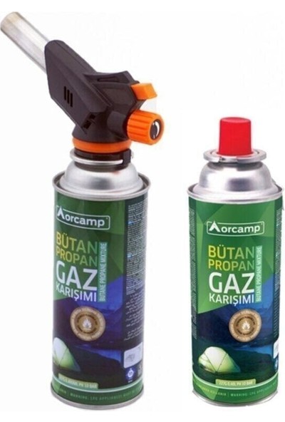 Orcamp Orgaz CX-500-227 Çakmaklı Pürmüz + 2'li Gaz Kartuşu Orcamp Orgaz CX-500-227 Çakmaklı Pürmüz + 2'li Gaz Kartuşu