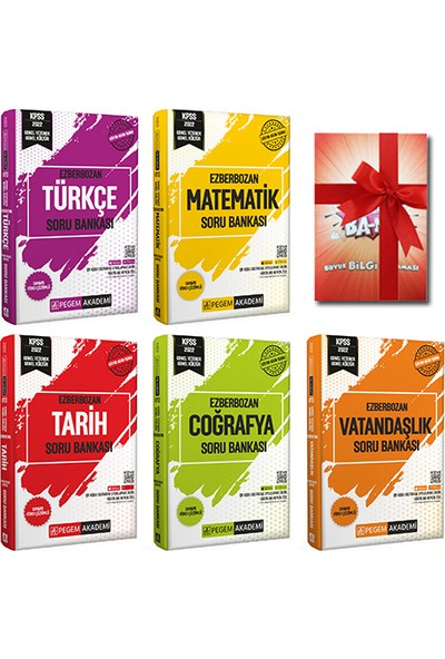 Pegem Akademi Yayıncılık 2022 KPSS GY GK Ezberbozan Soru Bankası Seti + Not Defteri Pegem Akademi Yayıncılık 2022 KPSS GY GK Ezberbozan Soru Bankası Seti + Not Defteri