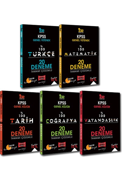 Yargı Yayınevi 2022 KPSS Genel Yetenek Genel Kültür %100 Deneme Seti Yargı Yayınevi 2022 KPSS Genel Yetenek Genel Kültür %100 Deneme Seti