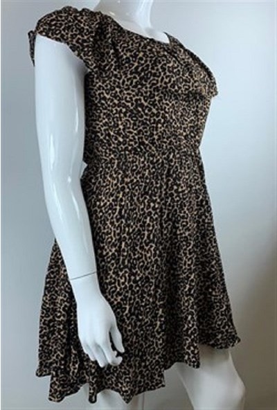 Mico 2511 Mıco Peluşlu Sıfır Kol Kısa Elbise Mico 2511 Mıco Peluşlu Sıfır Kol Kısa Elbise