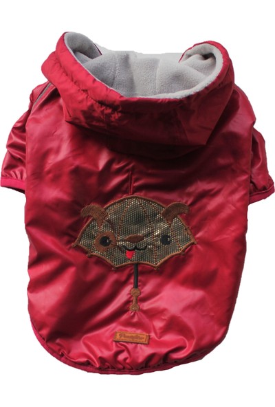 Pawstar Bordo (Maroon) Umbrella Raincoat Küçük ve Orta Irklar Için Kapşonlu Mont Yağmurluk Köpek Kıyafeti M Pawstar Bordo (Maroon) Umbrella Raincoat Küçük ve Orta Irklar Için Kapşonlu Mont Yağmurluk Köpek Kıyafeti M