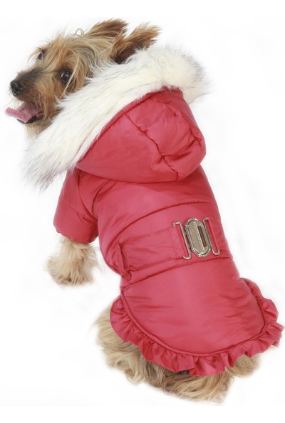 Pawstar Angel Coat-Cherry Küçük ve Orta Irklar Için Kapşonlu Mont Yağmurluk Köpek Kıyafeti L Pawstar Angel Coat-Cherry Küçük ve Orta Irklar Için Kapşonlu Mont Yağmurluk Köpek Kıyafeti L