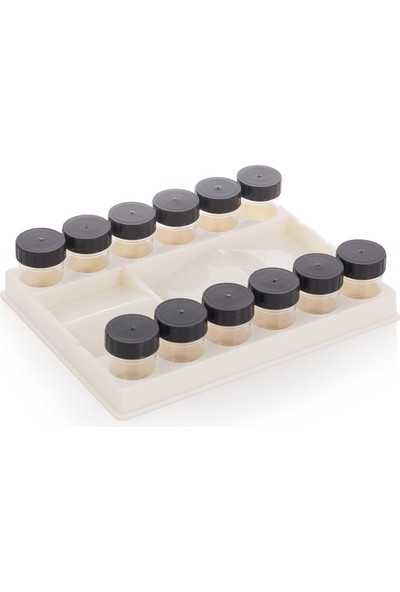 Rich 12 Bölmeli Kapaklı Şişeli Palet