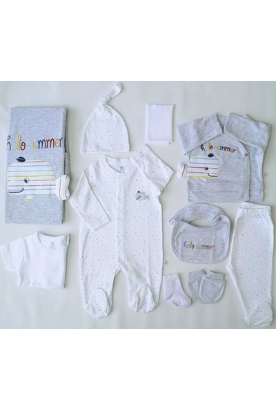 Bibaby Balık Kabartmalı 10 Lu Erkek Bebek Hastane Çıkışı