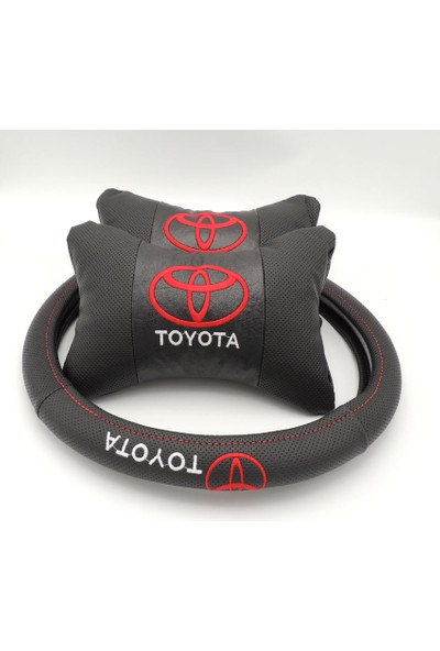 Autokit Toyota Geçmeli Kaydırmaz Direksiyon Kılıfı + Boyun Yastığı Kafalık Autokit Toyota Geçmeli Kaydırmaz Direksiyon Kılıfı + Boyun Yastığı Kafalık