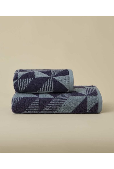 Maisonette Triangles Havlu 50 x 100 cm Mavi