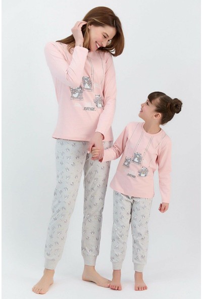 Roly Poly 2577-2 Kız Çocuk Uzun Kollu Pijama Takımı