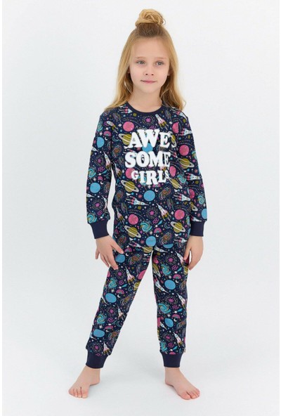 Roly Poly 2564-2 Kız Çocuk Uzun Kollu Pijama Takımı