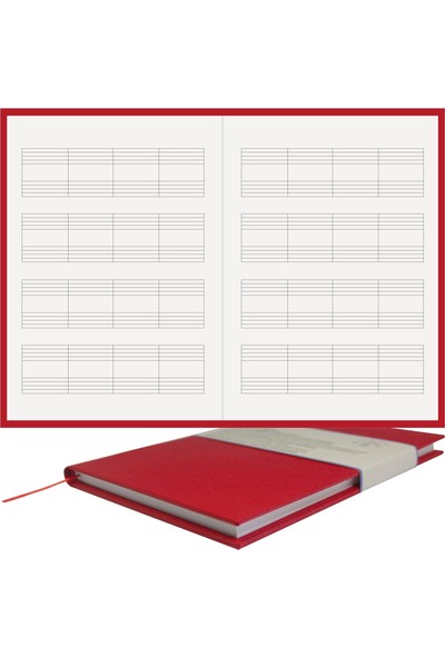 Piyano Nota Defteri (Çift Porte Kesik Çizgi Anahtarsız) Gerçek Cilt Bezi %100 El Yapımı, El Dikişi Piyano Nota Defteri (Çift Porte Kesik Çizgi Anahtarsız) Gerçek Cilt Bezi %100 El Yapımı, El Dikişi