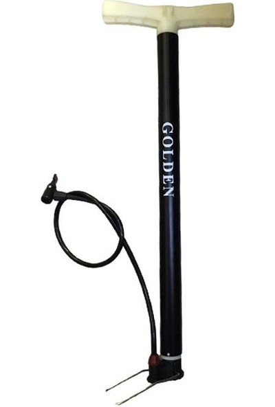 Golden Uzun Bisiklet Pompası Metal Gövde Siyah