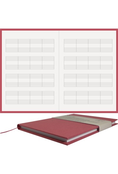 Piyano Nota Defteri (Çift Porte Kesik Çizgi Anahtarsız) Viskon Kumaş Ciltleme %100 El Yapımı, El Dikişi Piyano Nota Defteri (Çift Porte Kesik Çizgi Anahtarsız) Viskon Kumaş Ciltleme %100 El Yapımı, El Dikişi