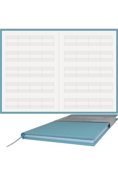 Piyano Nota Defteri (Çift Porte Kesik Çizgili Anahtarsız) Viskon Kumaş Ciltleme %100 El Yapımı, El Dikişi Piyano Nota Defteri (Çift Porte Kesik Çizgili Anahtarsız) Viskon Kumaş Ciltleme %100 El Yapımı, El Dikişi