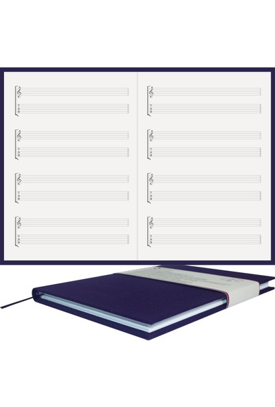 Gitar Müzik Nota Defteri (Sol ve Tab Anahtarlı) Viskon Kumaş Ciltleme %100 El Yapımı, El Dikişi Gitar Müzik Nota Defteri (Sol ve Tab Anahtarlı) Viskon Kumaş Ciltleme %100 El Yapımı, El Dikişi