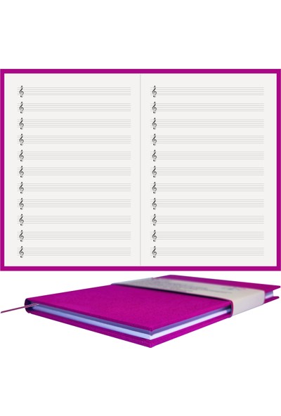 Müzik Nota Defteri (Sol Anahtarlı) Viskon Kumaş Ciltleme %100 El Yapımı, El Dikişi Müzik Nota Defteri (Sol Anahtarlı) Viskon Kumaş Ciltleme %100 El Yapımı, El Dikişi