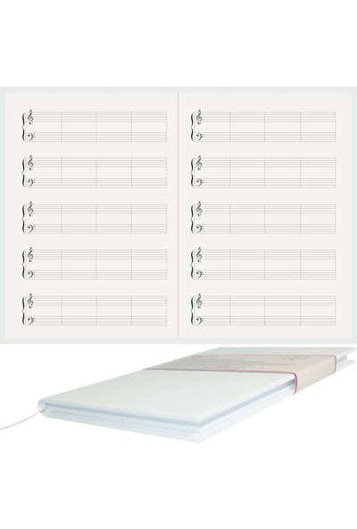 Piyano Nota Defteri (Çizgili Sol Fa Anahtarlı) Viskon Kumaş Ciltleme %100 El Yapımı, El Dikişi Piyano Nota Defteri (Çizgili Sol Fa Anahtarlı) Viskon Kumaş Ciltleme %100 El Yapımı, El Dikişi