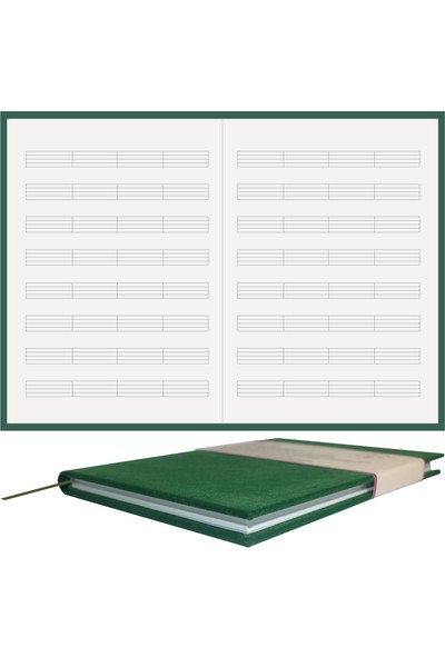 Müzik Nota Defteri (Anahtarsız Kesik Çizgili) Viskon Kumaş Ciltleme %100 El Yapımı, El Dikişi Müzik Nota Defteri (Anahtarsız Kesik Çizgili) Viskon Kumaş Ciltleme %100 El Yapımı, El Dikişi