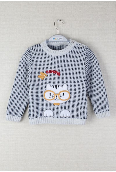 Cloudy Kids Erkek Çocuk Atkılı Kazak Cloudy Kids Erkek Çocuk Atkılı Kazak