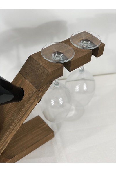 Q&A Wood Doğal Ahşap Masa Üstü Şaraplık Standı Masif Dekoratif Şaraplık Meşe Q&A Wood Doğal Ahşap Masa Üstü Şaraplık Standı Masif Dekoratif Şaraplık Meşe
