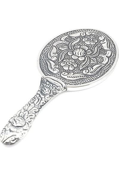 Altınsepeti Saplı Minik Gümüş El Aynası Altınsepeti Saplı Minik Gümüş El Aynası