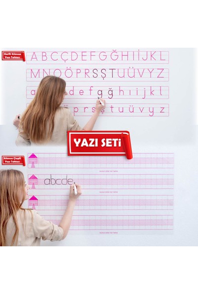 Statik Kağıt Yazı Seti