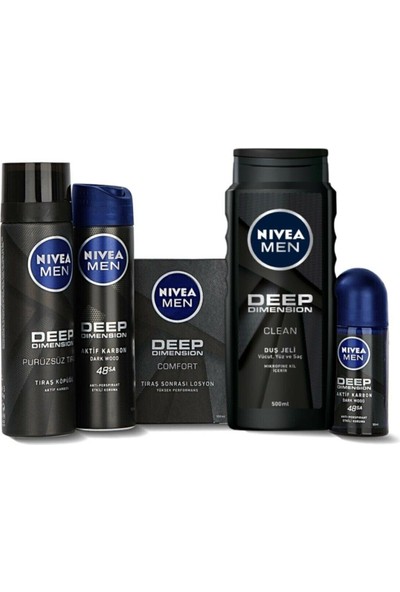 Nivea Deep Erkek Bakım Seti Nivea Deep Erkek Bakım Seti