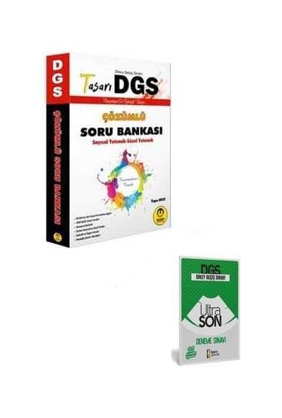 Tasarı Akademi Yayınları Tasarı Akademi 2020 Dgs Sayısal Sözel Çözümlü Soru Bankası Tasarı Akademi Yayınları Fırsat Ürünleri