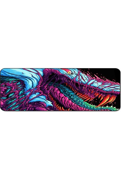 GamingPadci 70 x 30 cm Hyp 1 Dikişli Kaydırmaz Taban Oyuncu Mouse Pad