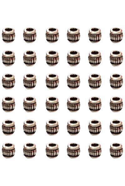 Subu Takı 36 Adet Boncuk Ara Aparatı Antik Gümüş Renk Kaplamalı