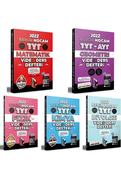 Benim Hocam Yayınları 2022 Tyt Sayısal Video Ders Defteri Seti Benim Hocam Yayınları 2022 Tyt Sayısal Video Ders Defteri Seti