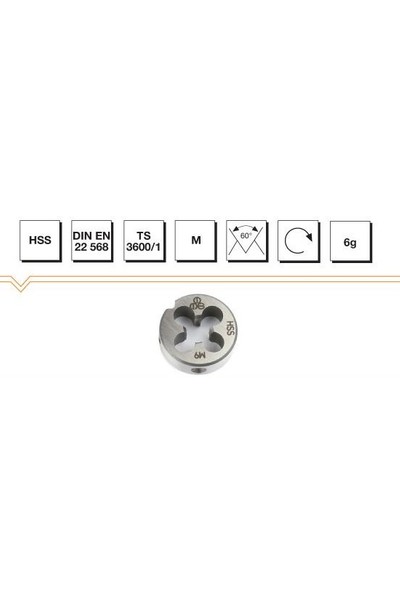 Mte Hss DIN223/B M10X1,5 Metrik Normal Vidalı Pafta Lokması Mte Hss DIN223/B M10X1,5 Metrik Normal Vidalı Pafta Lokması