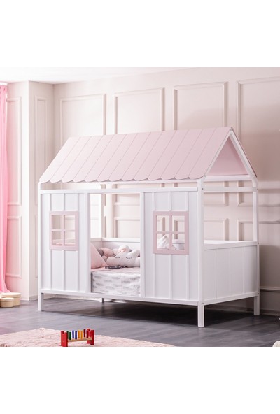 Setay Montessori Karyola, Bodrum Lüx Montessori Yatak - Pembe