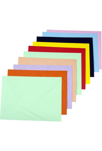 Hece Renkli Mini Zarf 100'LÜ 9 cm x 7 cm Hece Renkli Mini Zarf 100'LÜ 9 cm x 7 cm