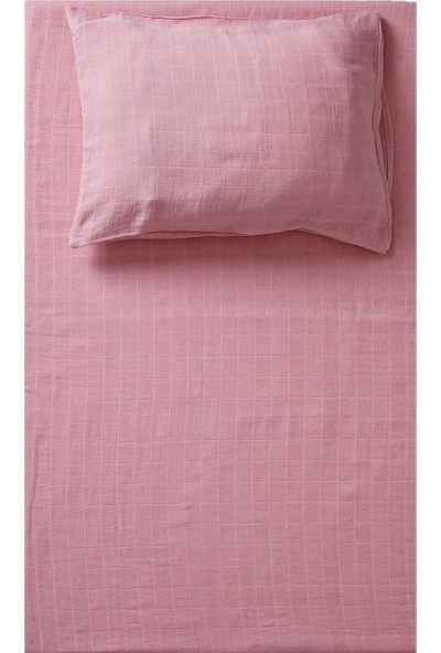 Milly&Molly Pink Müslin Çarşaf & Yastık Kılıfı