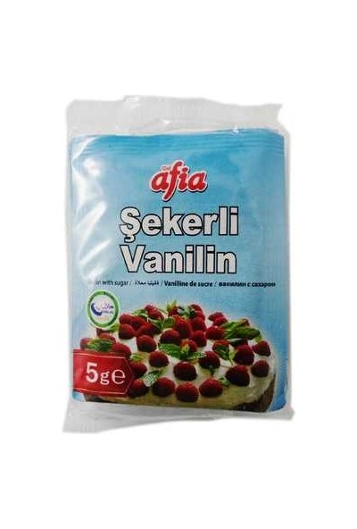 Afia Şekerli Vanilin 5 gr 15'li Afia Şekerli Vanilin 5 gr 15'li