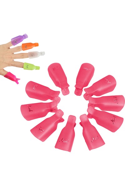 Ibcccndc Kalıcı Oje Çıkarıcı Tırnak Mandalı 10'lu